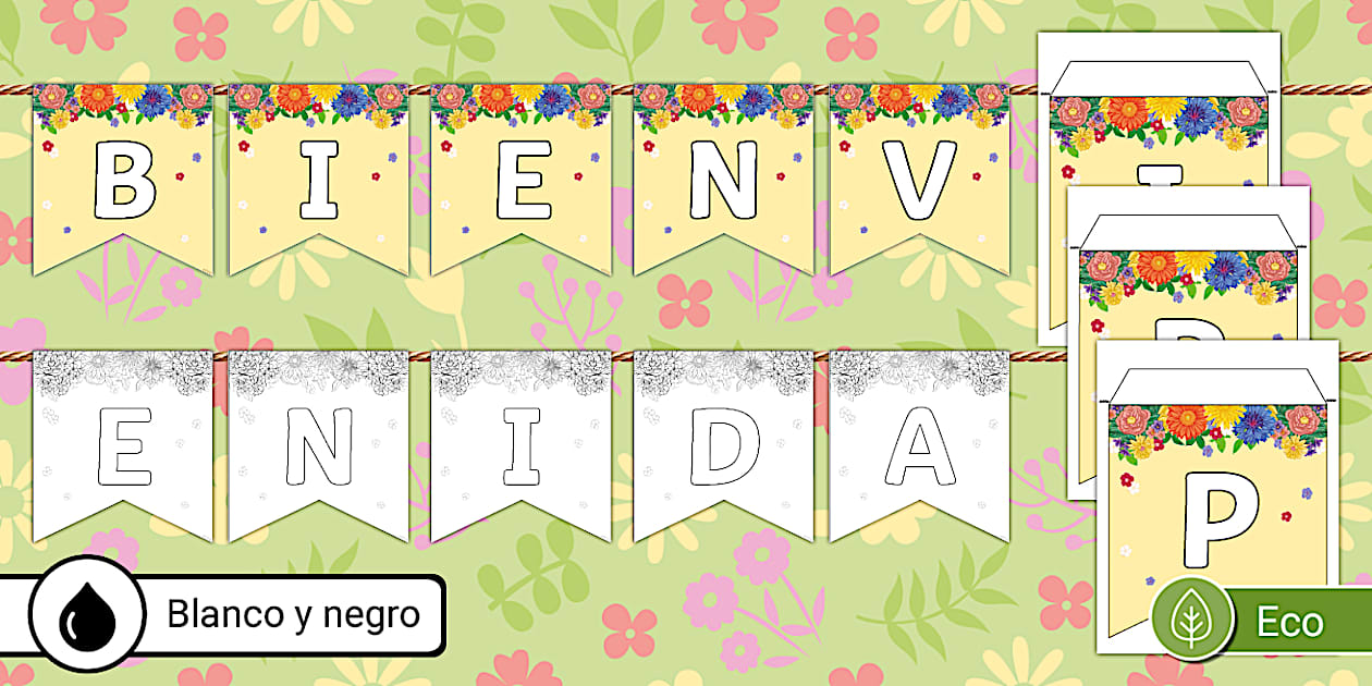 Banderines Bienvenida Primavera (creat de profesori)
