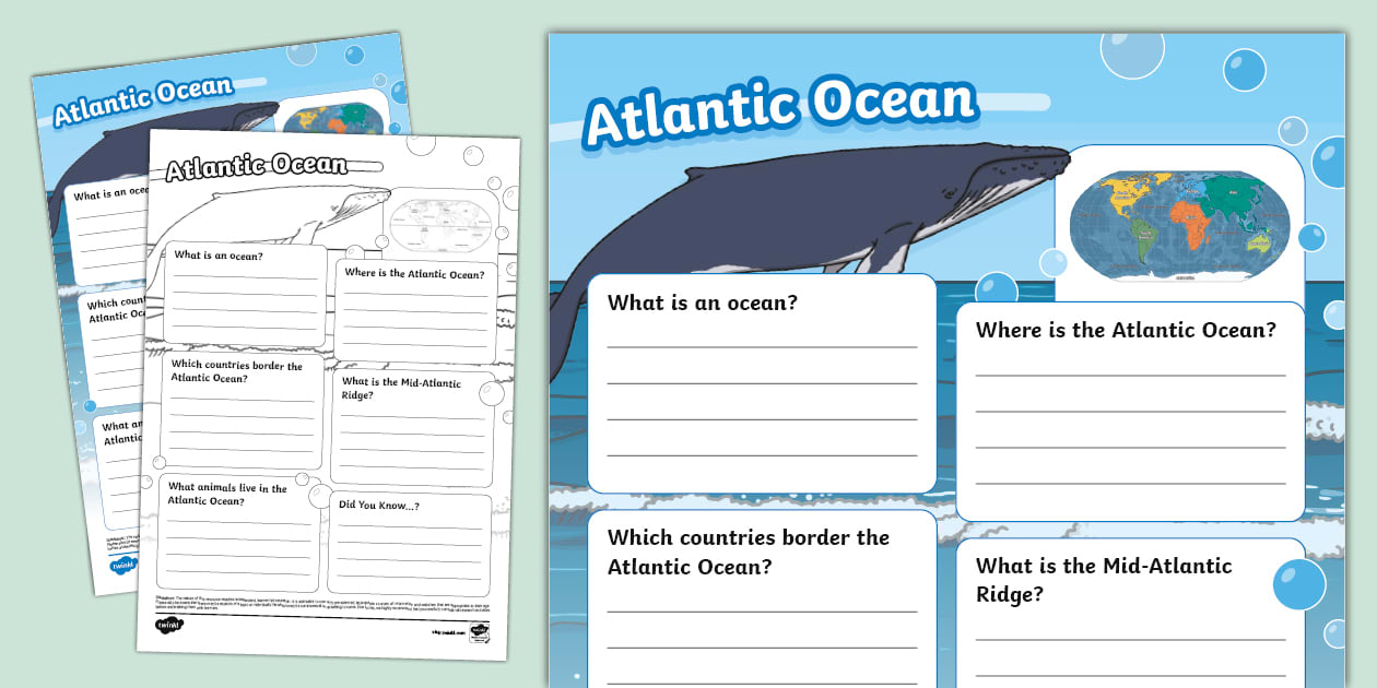 Atlantic Ocean Fact File Template (Teacher-Made) - Twinkl