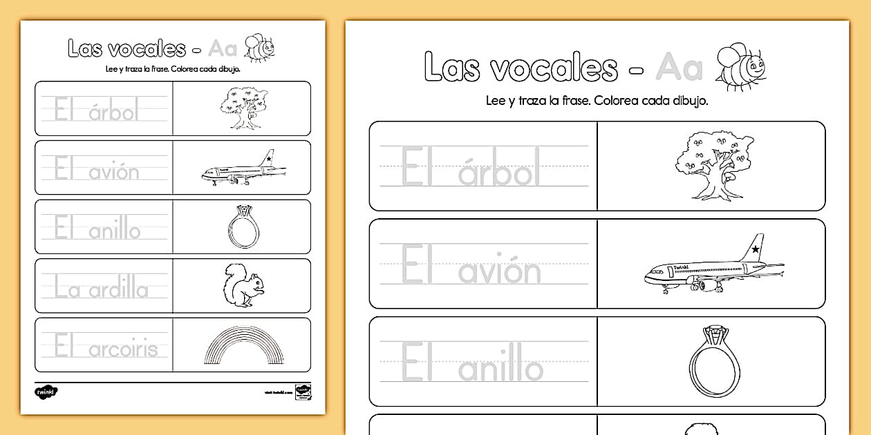 La vocal A / Twinkl USA (teacher made) - Twinkl