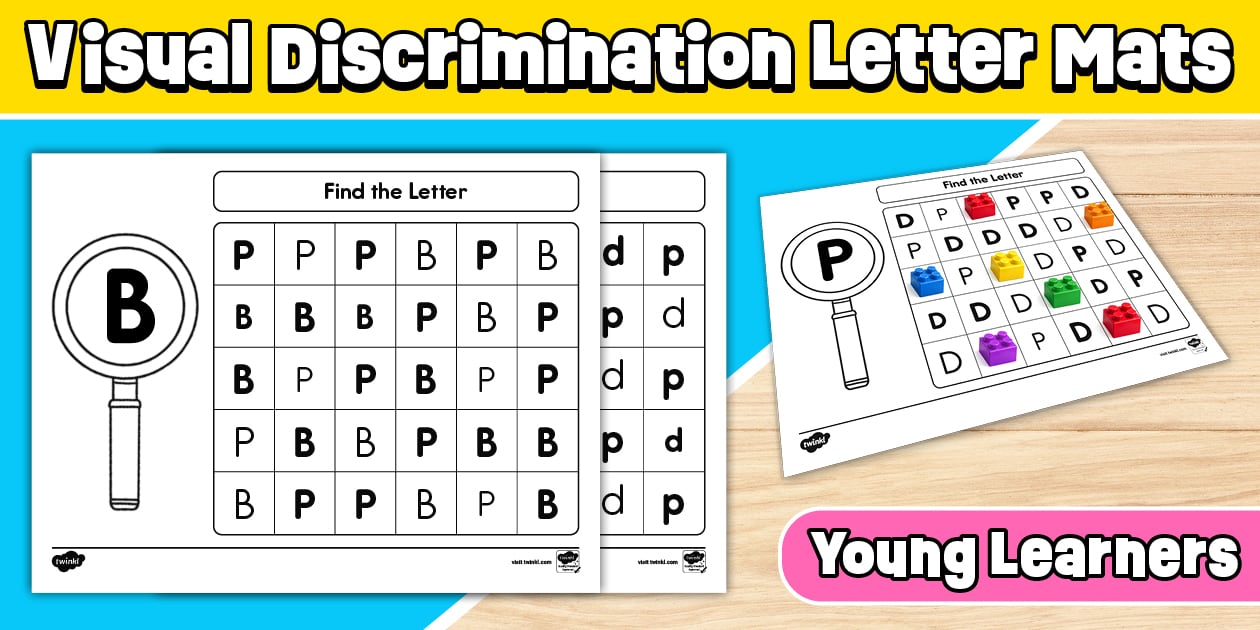 Visual Discrimination Letter Mats