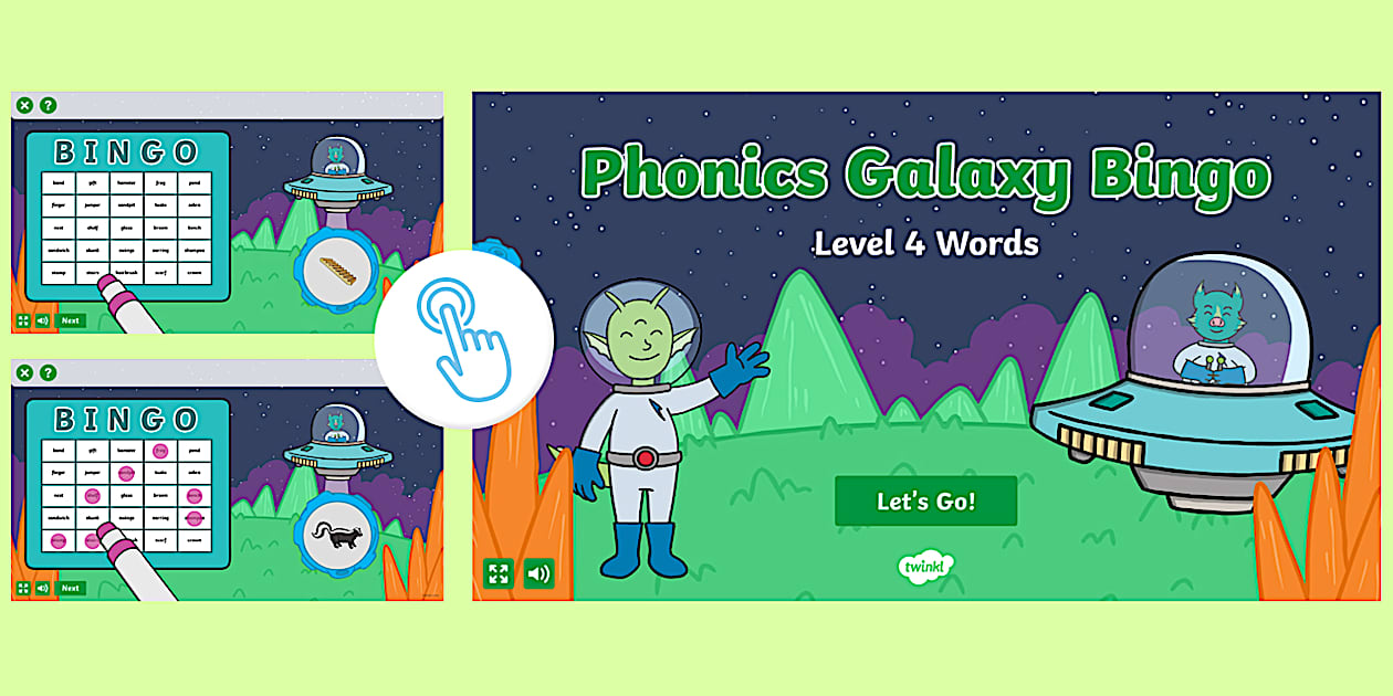 Interactive Phonics Game | KS1 Matching Bingo Game - Twinkl