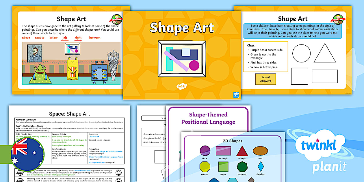 Year 1 Space: 2D Shapes Solveit Lesson Pack (Teacher-Made)