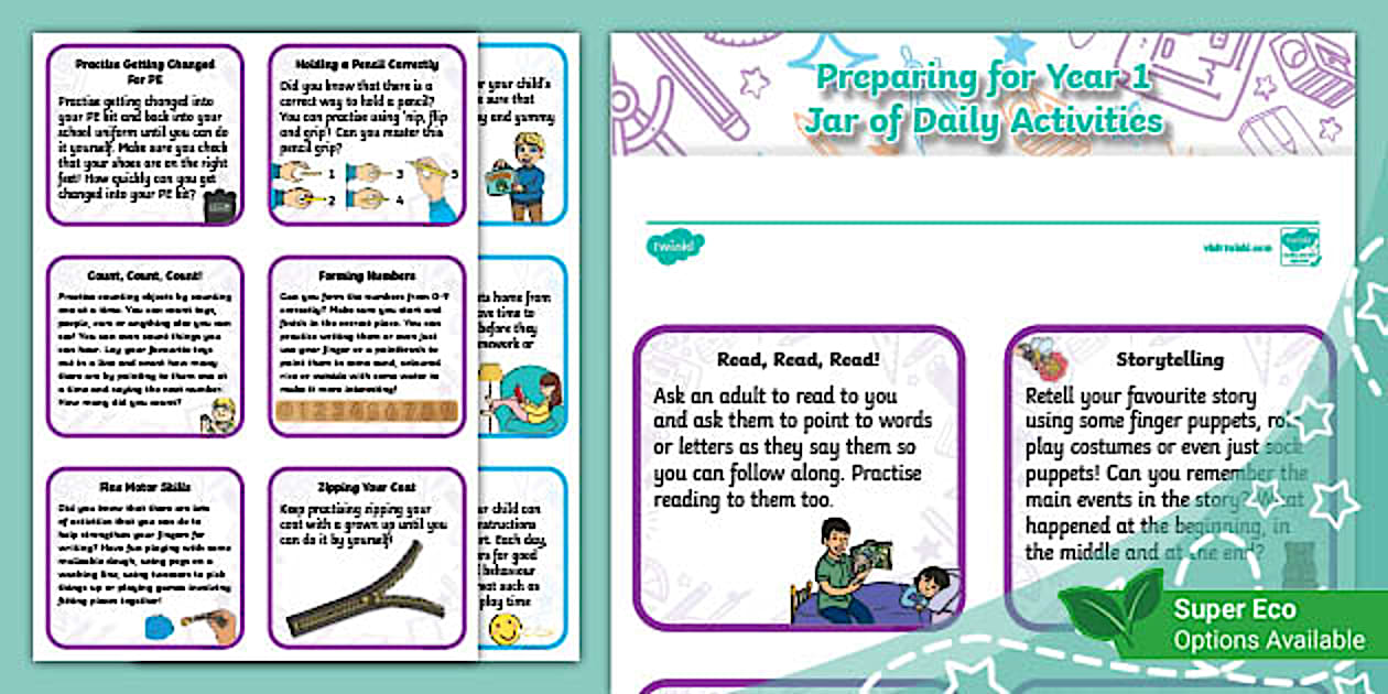 Starting Year 1 Daily Activities | KS1 Transition Activities