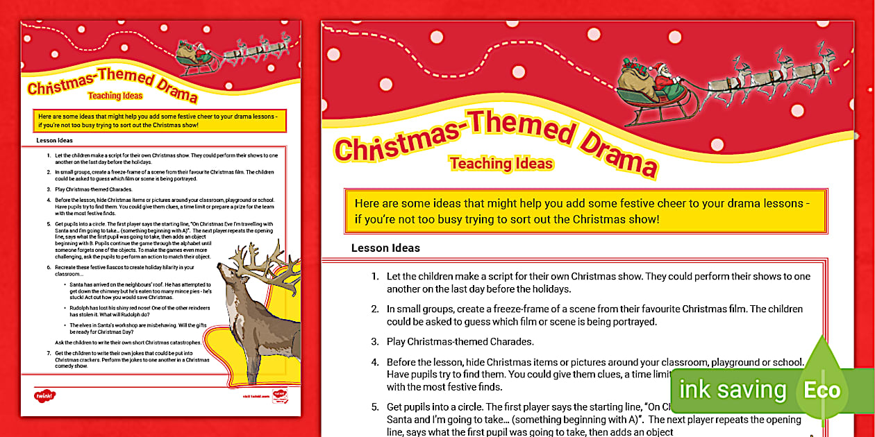 Christmas Drama Ideas - Teacher-Made Learning Resource