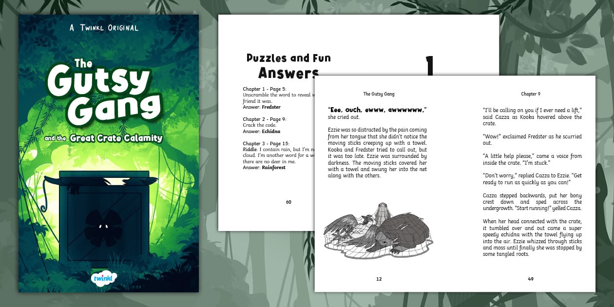 The Gutsy Gang: Book 1 - Print and Read Story Booklet