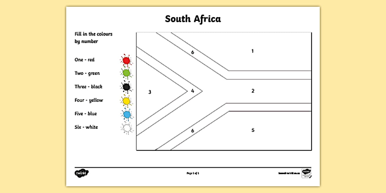 Creative South African Flag Art - Twinkl South Africa