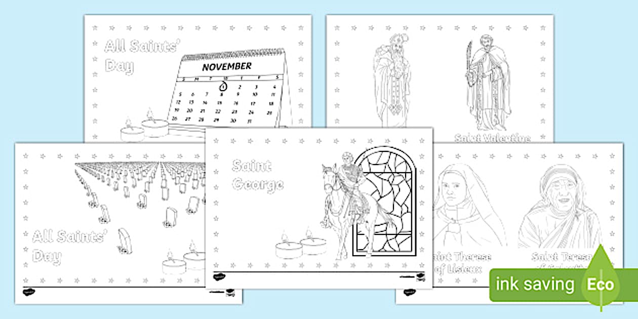 All Saints' Day Colouring (Teacher-Made) - Twinkl