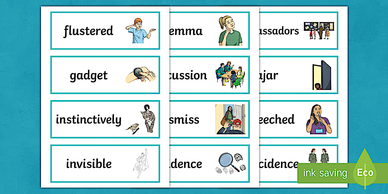 KS2 Superhero Story Word Cards (teacher made) - Twinkl