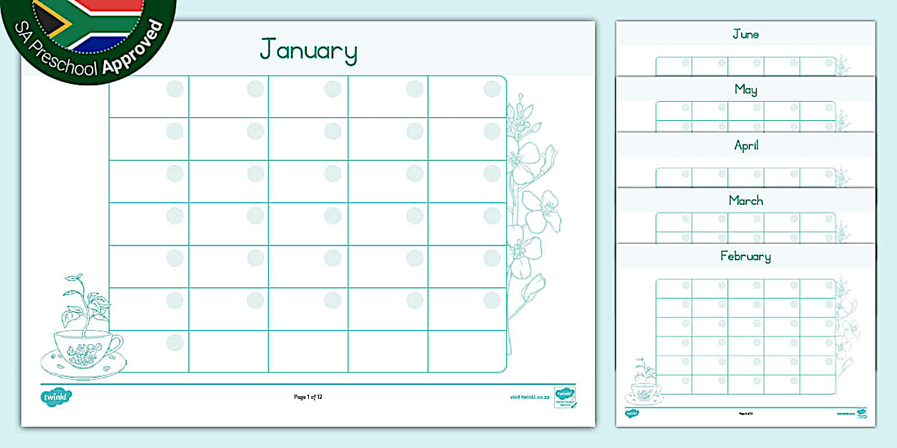 Preschool: Early Childhood Review: Planner (teacher made)