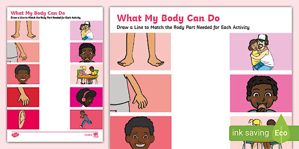 What My Body Can Do | Body Parts Worksheet