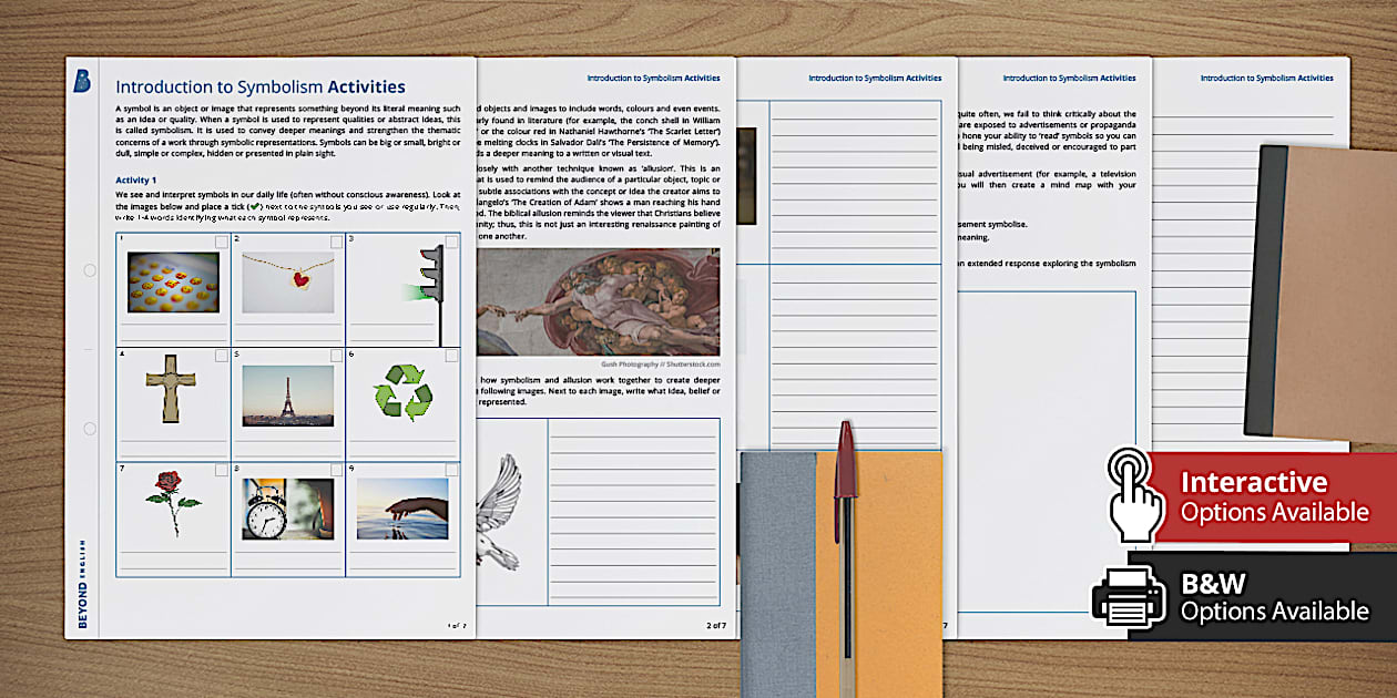 Introduction to Symbolism Activities (teacher made) - Twinkl