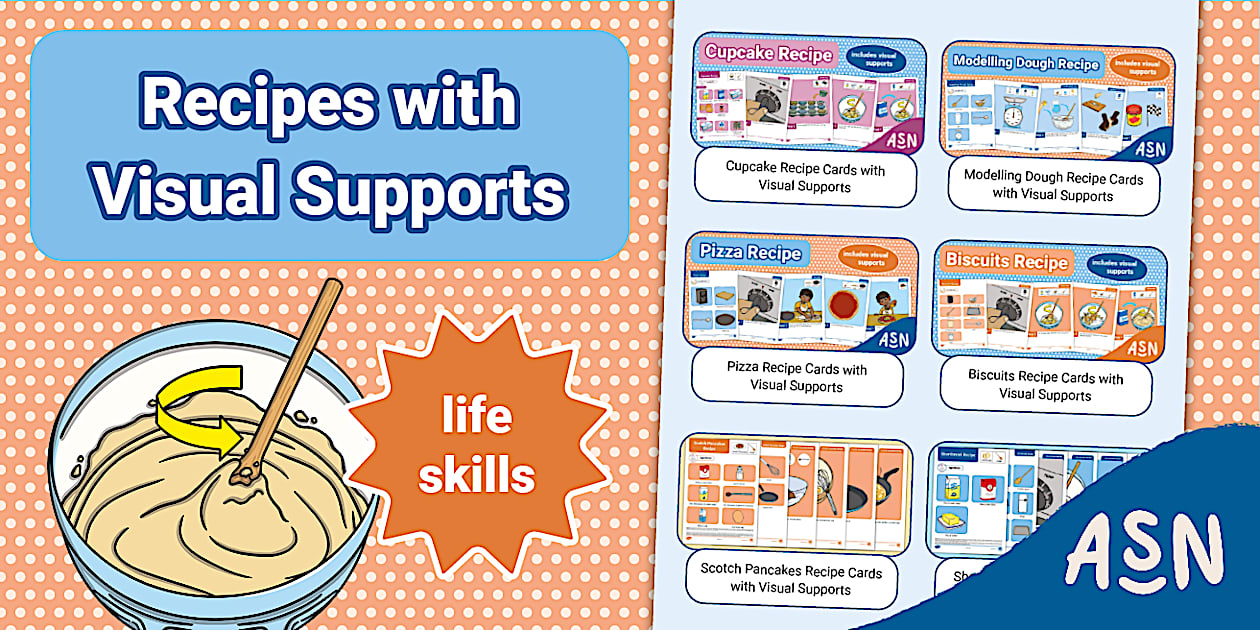 Recipes with Visual Supports Resource Pack