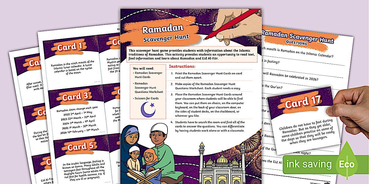 Ramadan Scavenger Hunt Game (teacher made) - Twinkl