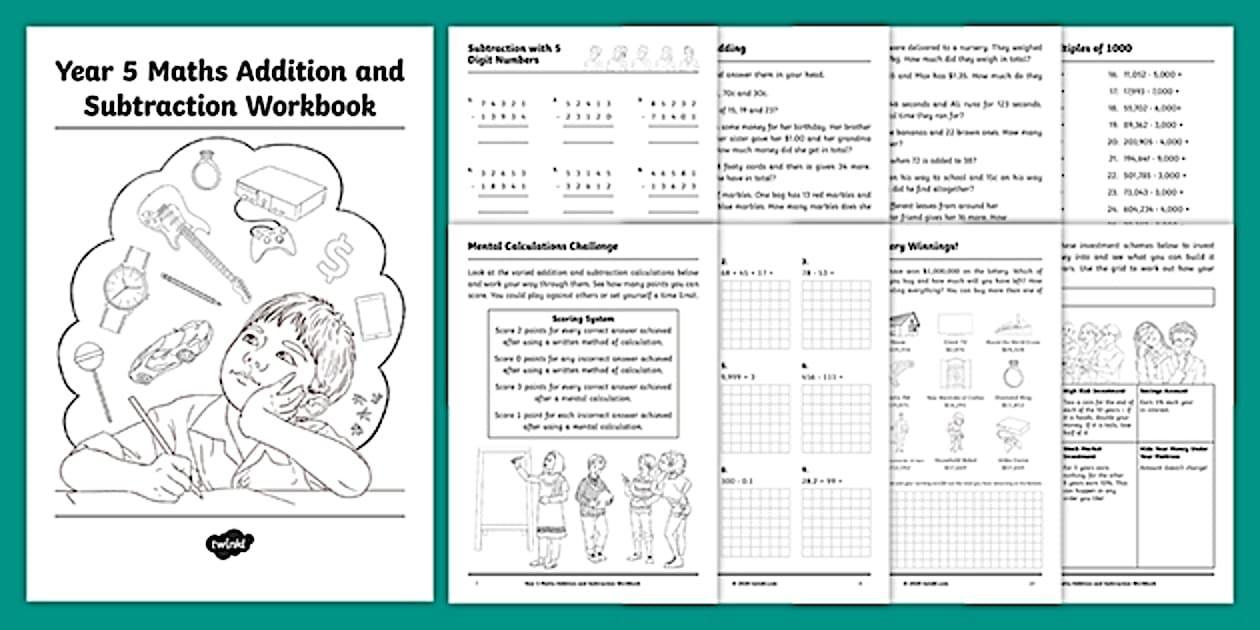 Year 5 Maths Addition and Subtraction Activity Booklet