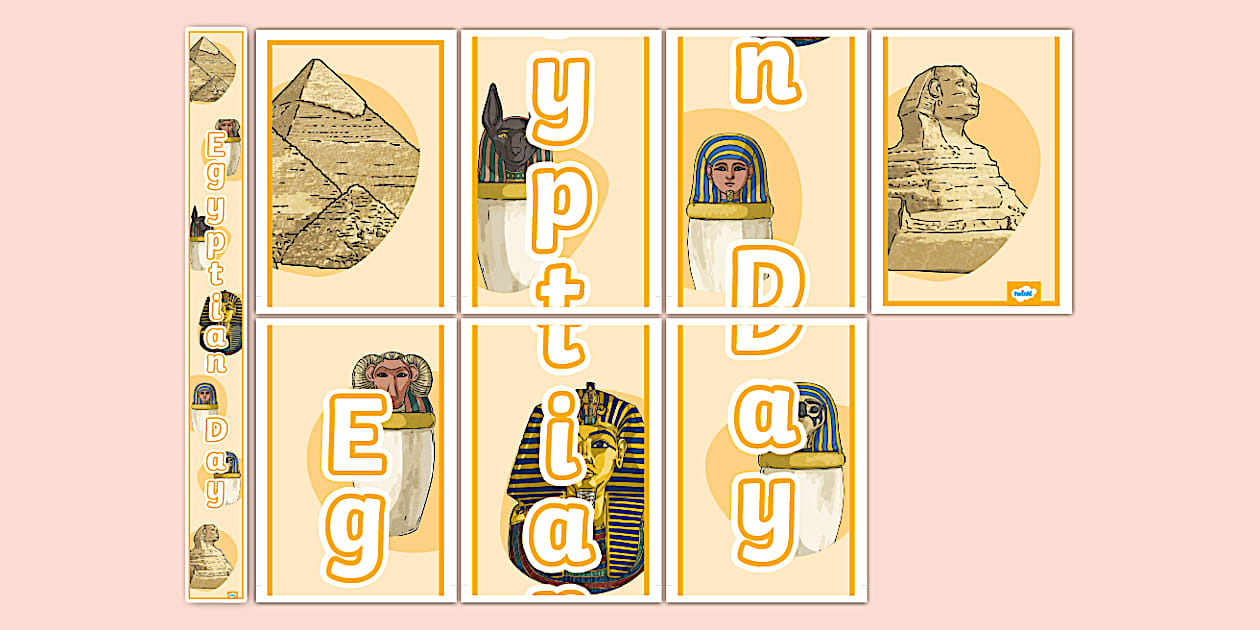 Egyptian Day Vertical Door Banner (Teacher-Made) - Twinkl