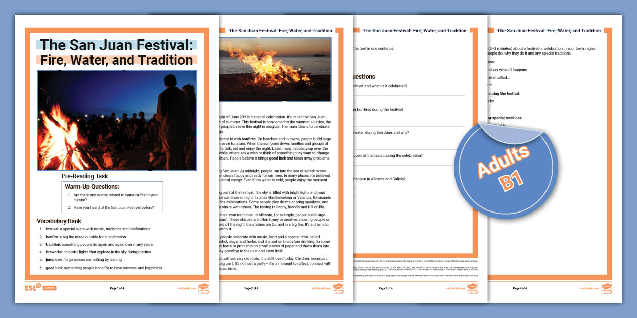 The San Juan Festival (teacher made) - Twinkl