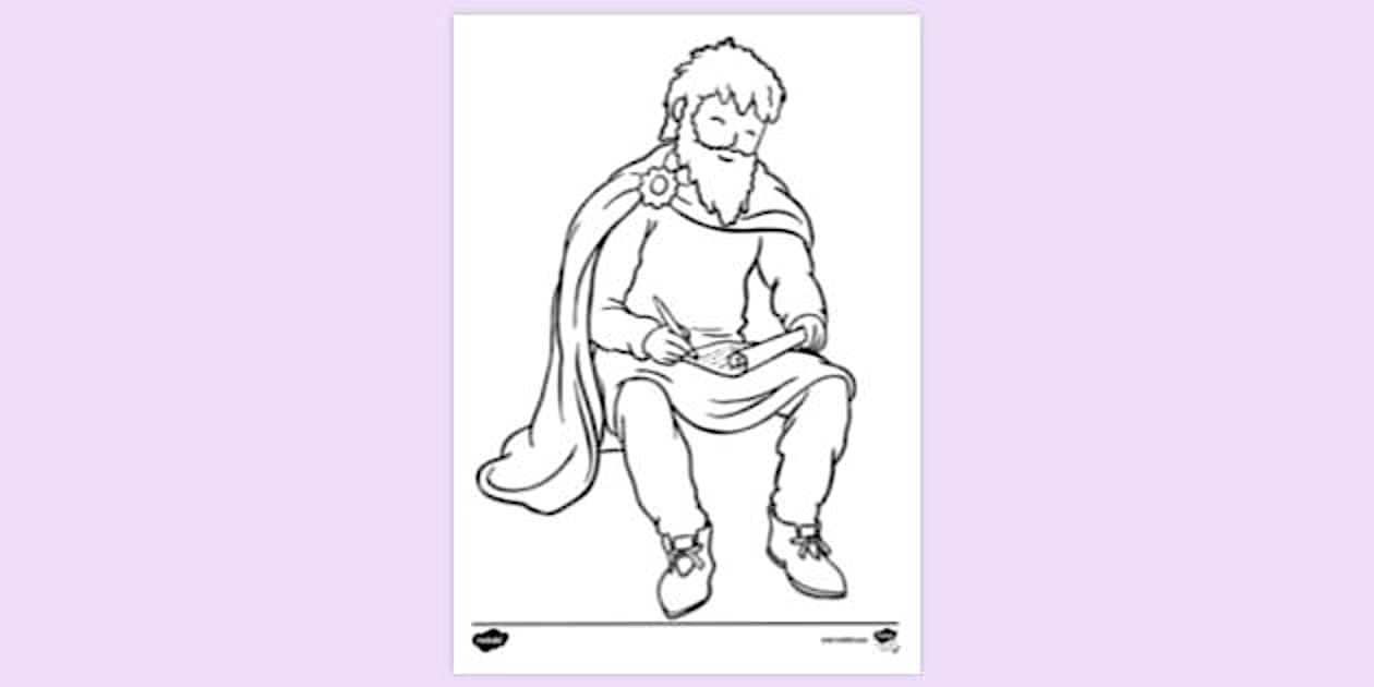 Finnegas Writing Colouring Sheet (teacher made) - Twinkl