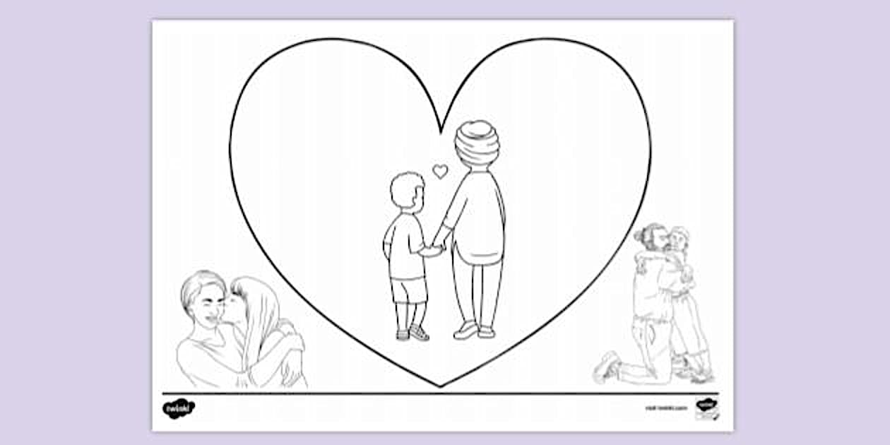 Love Colouring Sheet | Colouring Sheets (teacher made)