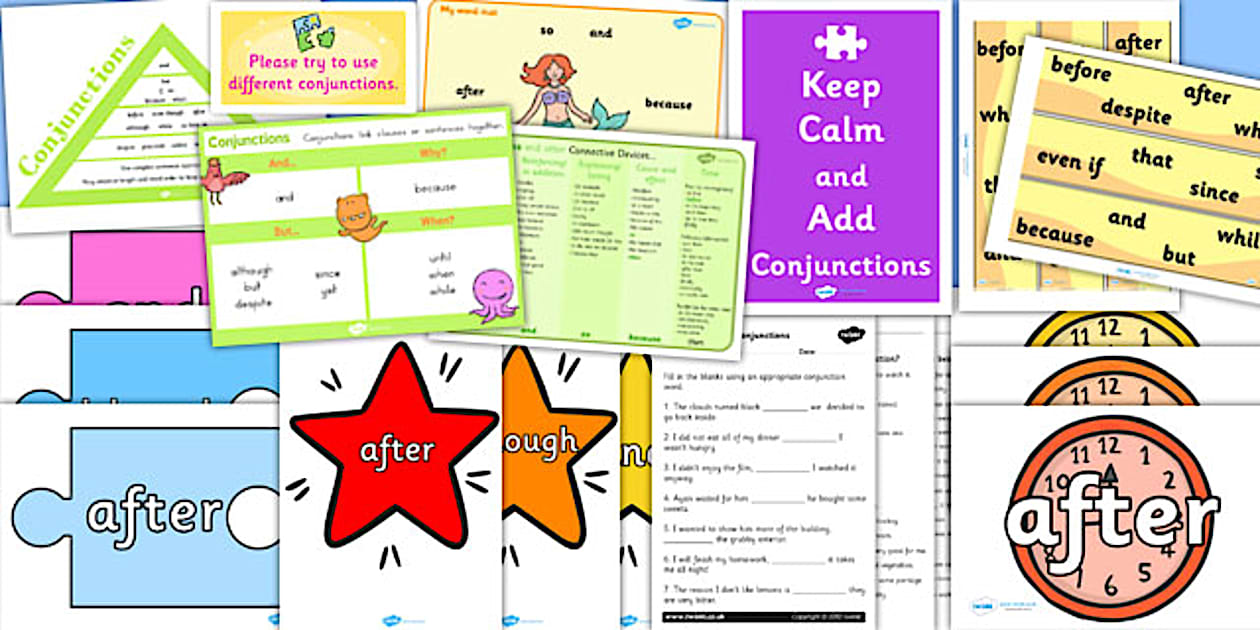 Conjunctions Resource Pack (teacher made) - Twinkl