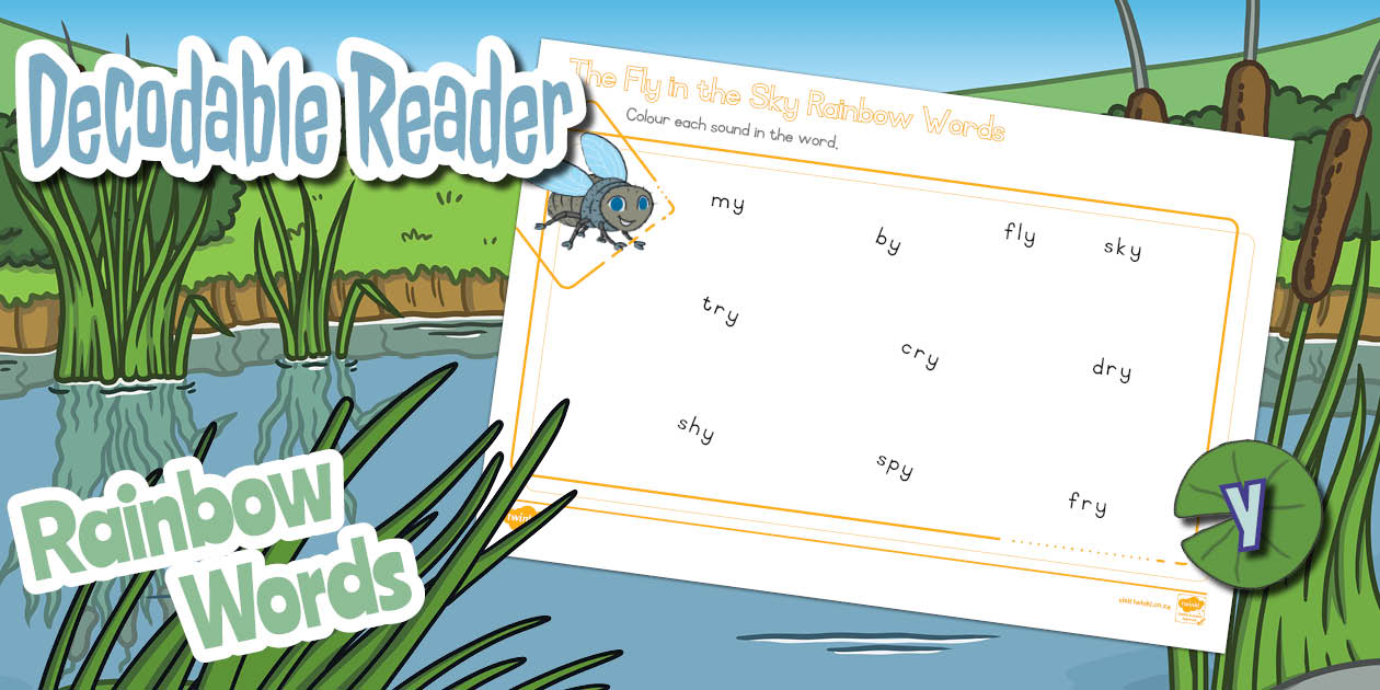 FP Phonics - y (igh) Decodable - Rainbow - Fly in the Sky