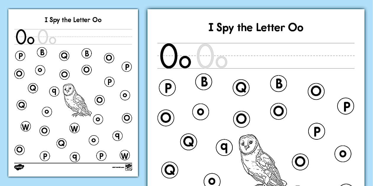I Spy the Letter Oo Activity - Twinkl