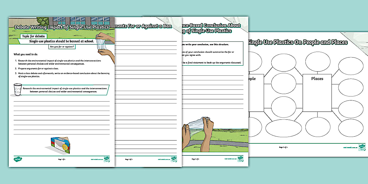 Should We Ban Single-Use Plastics at School? Debate Writing