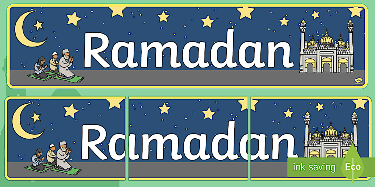 Ramadan Banner (creat de profesori) - Twinkl