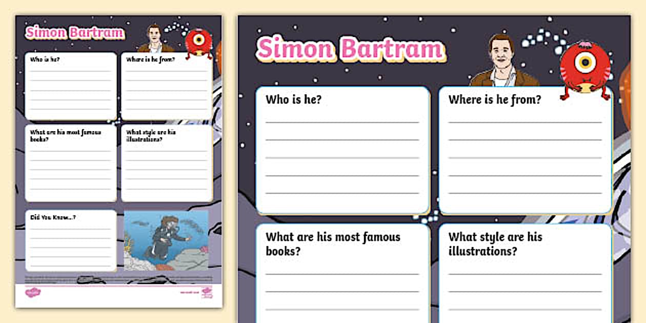 Simon Bartram Fact File Template (teacher made) - Twinkl