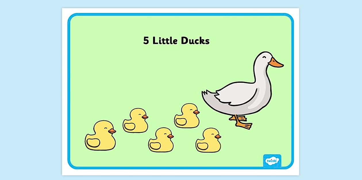 5 Little Ducks Poster | Twinkl Display Resources - Twinkl