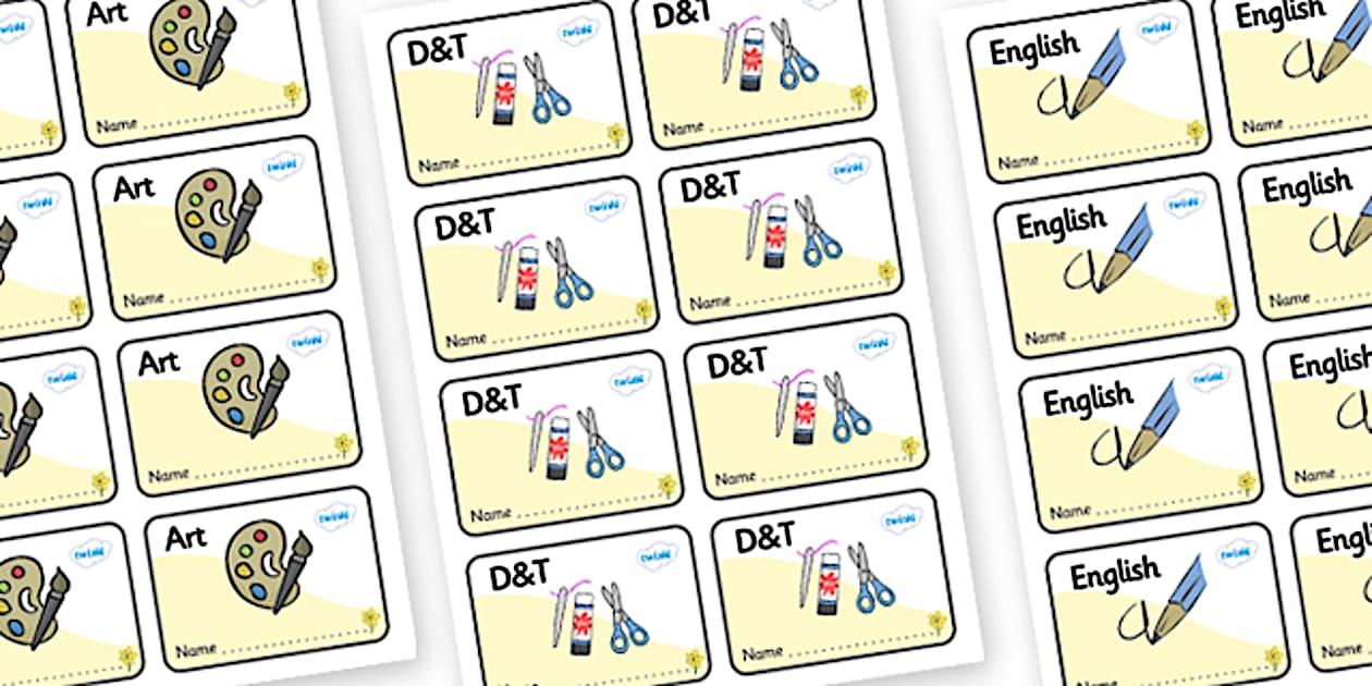 Daffodil Themed Editable Book Labels (teacher made) - Twinkl