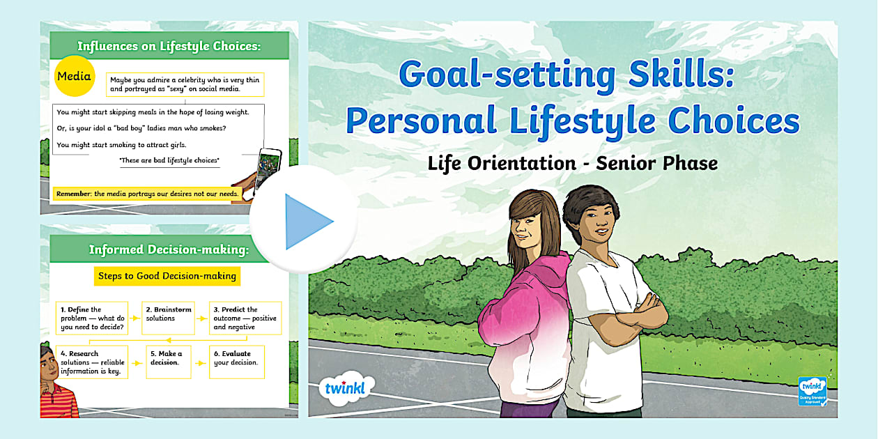 Goal-setting skills: personal lifestyle choices - Twinkl