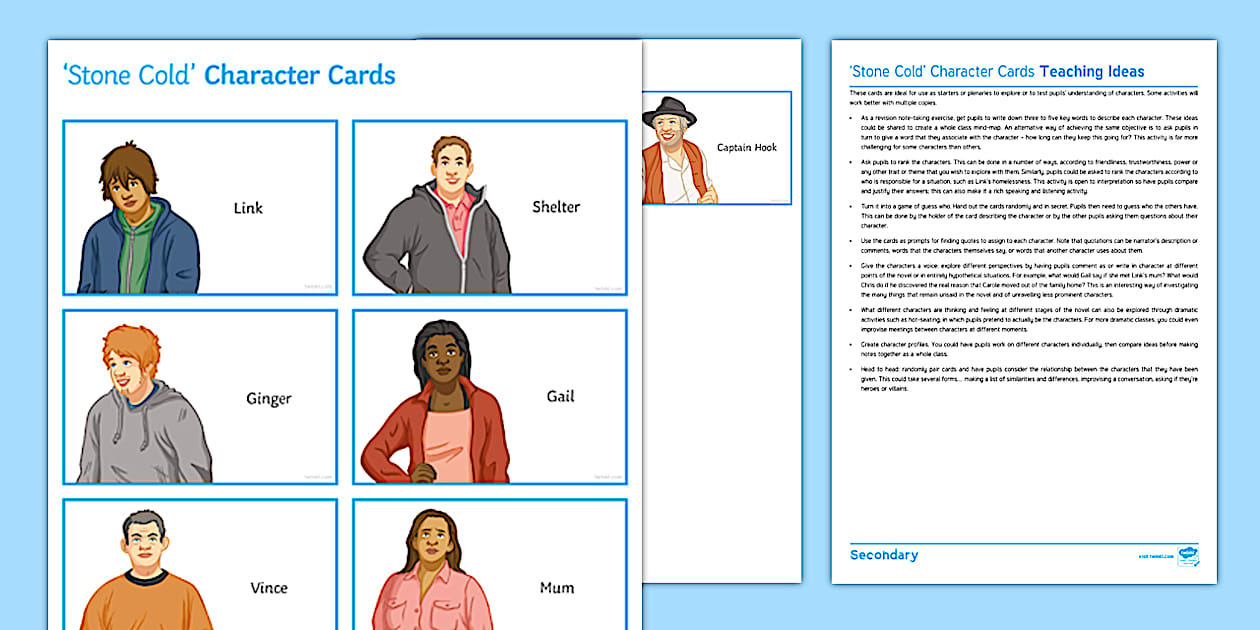 'Stone Cold' Character Cards Pack