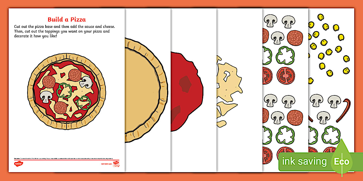Pizza Parlor Build a Pizza Activity (Teacher-Made) - Twinkl