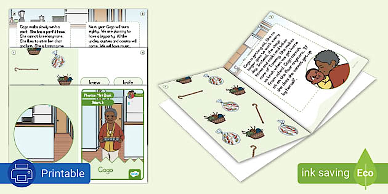 Grade 3 Phonics Mini Book silent k (Teacher-Made) - Twinkl