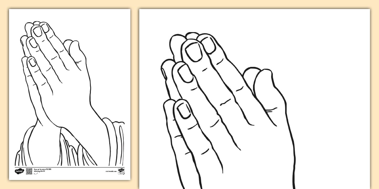 Prayer Colouring Page - Easy to Print | Colouring Sheets