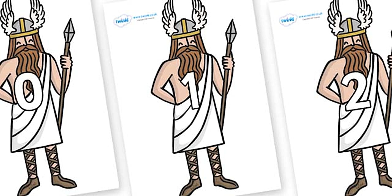 Numbers 0-100 on Viking Gods (teacher made) - Twinkl