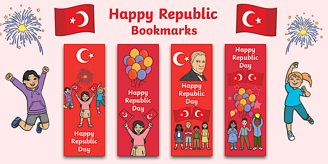 Happy Republic Day Bookmarks (teacher made) - Twinkl