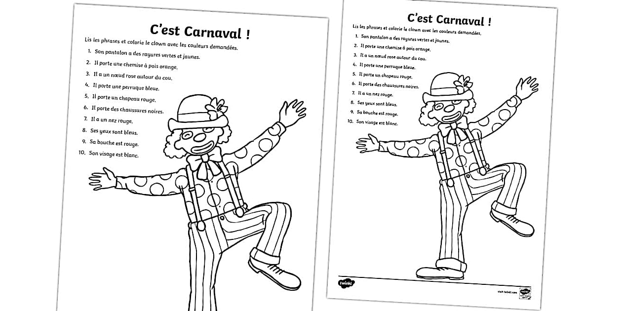 Editable Coloriage CP - compréhension écrite - Twinkl