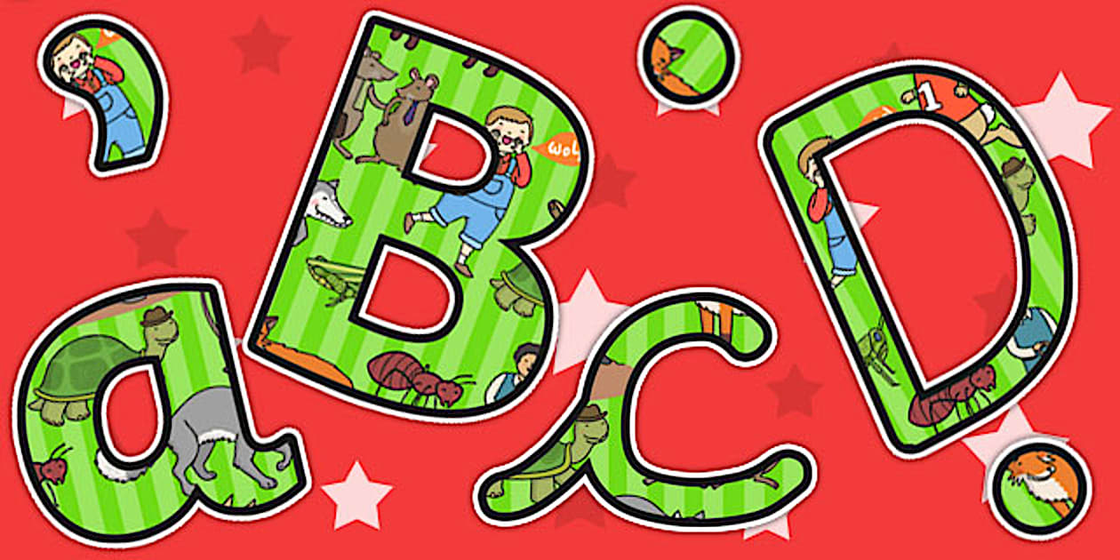 Aesop's Fables A4 Themed Display Lettering (Teacher-Made)