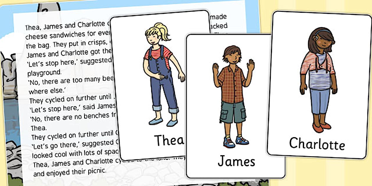 Editable Picnic Listening Story Cards (professor feito)