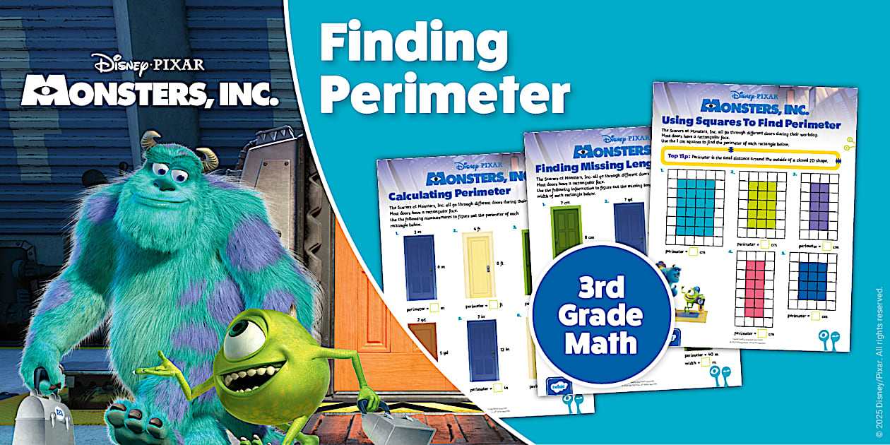 Monsters, Inc.: Monster Math — Third Grade Finding Perimeter