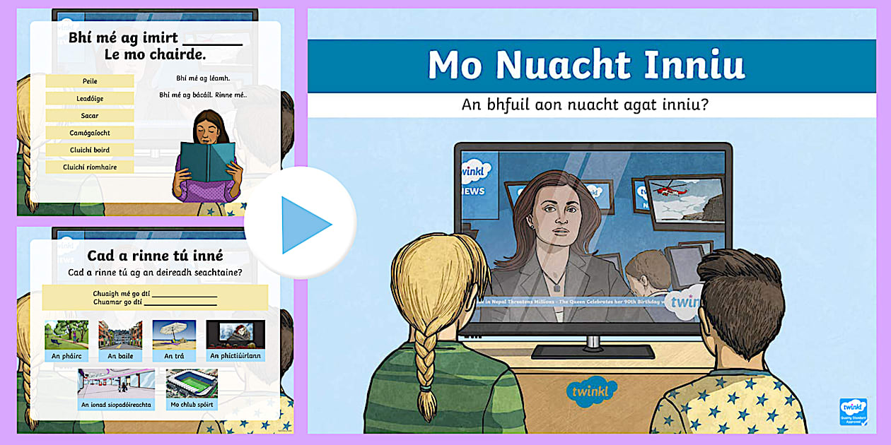 Nuacht as Gaeilge | PowerPoint | Gaeilge Resources