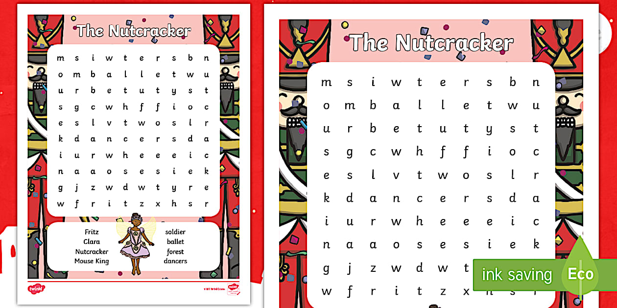 Lower Ability The Nutcracker Word Search - Twinkl