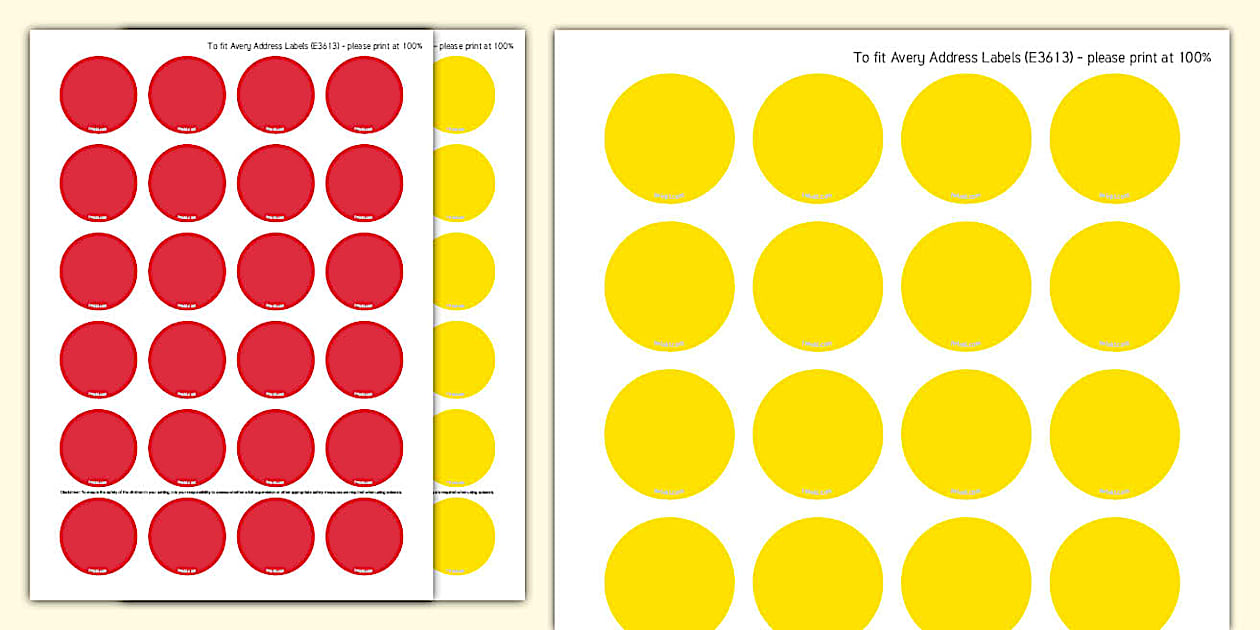 👉 Red and Yellow Counters (teacher made) - Twinkl