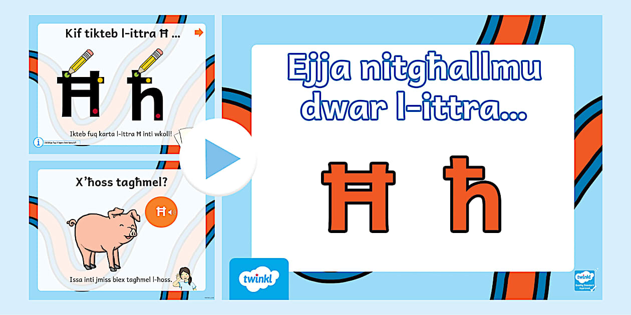 Preżentazzjoni: Ejja Nitgħallmu dwar l-Ittra Ħ l Twinkl
