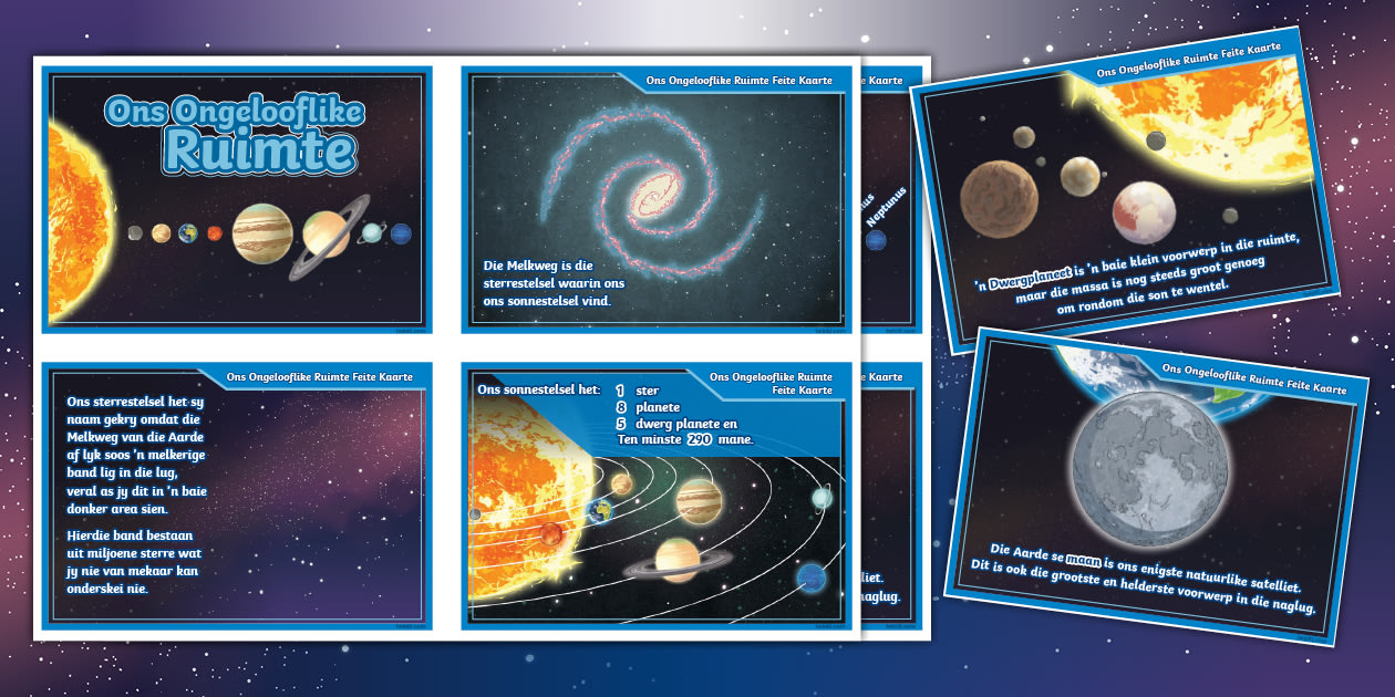 Ons Ongelooflike Ruimte (teacher made) - Twinkl