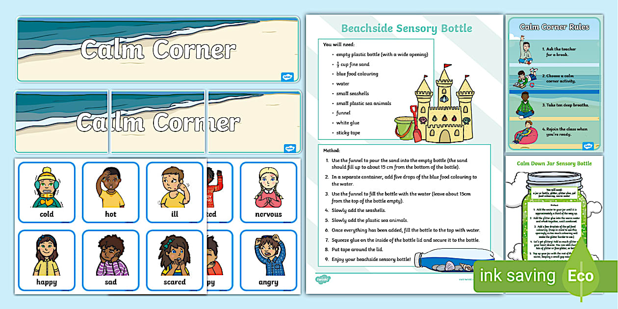 Calming Corner Printables - Primary Resources (teacher made)