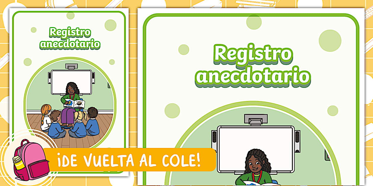 Carátula de registro anecdotario | Twinkl - Twinkl