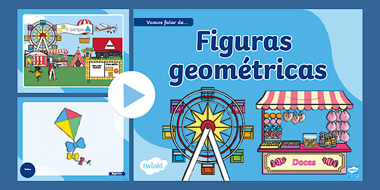 PowerPoint: Figuras geométricas {no} parque - Twinkl