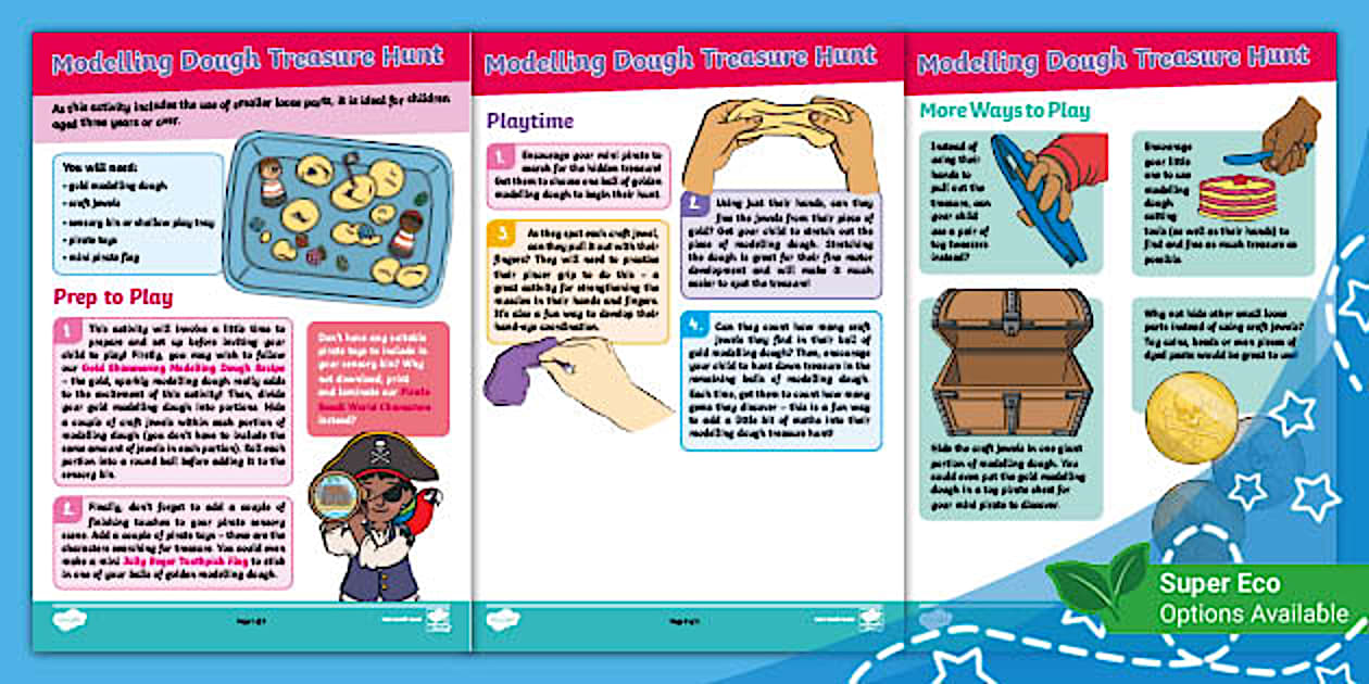 Modelling Dough Treasure Hunt | 0-5 Years Fine Motor Skills